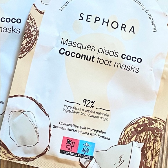 Sephora | Bath & Body | Sephora Coconut Foot Masks | Poshmark